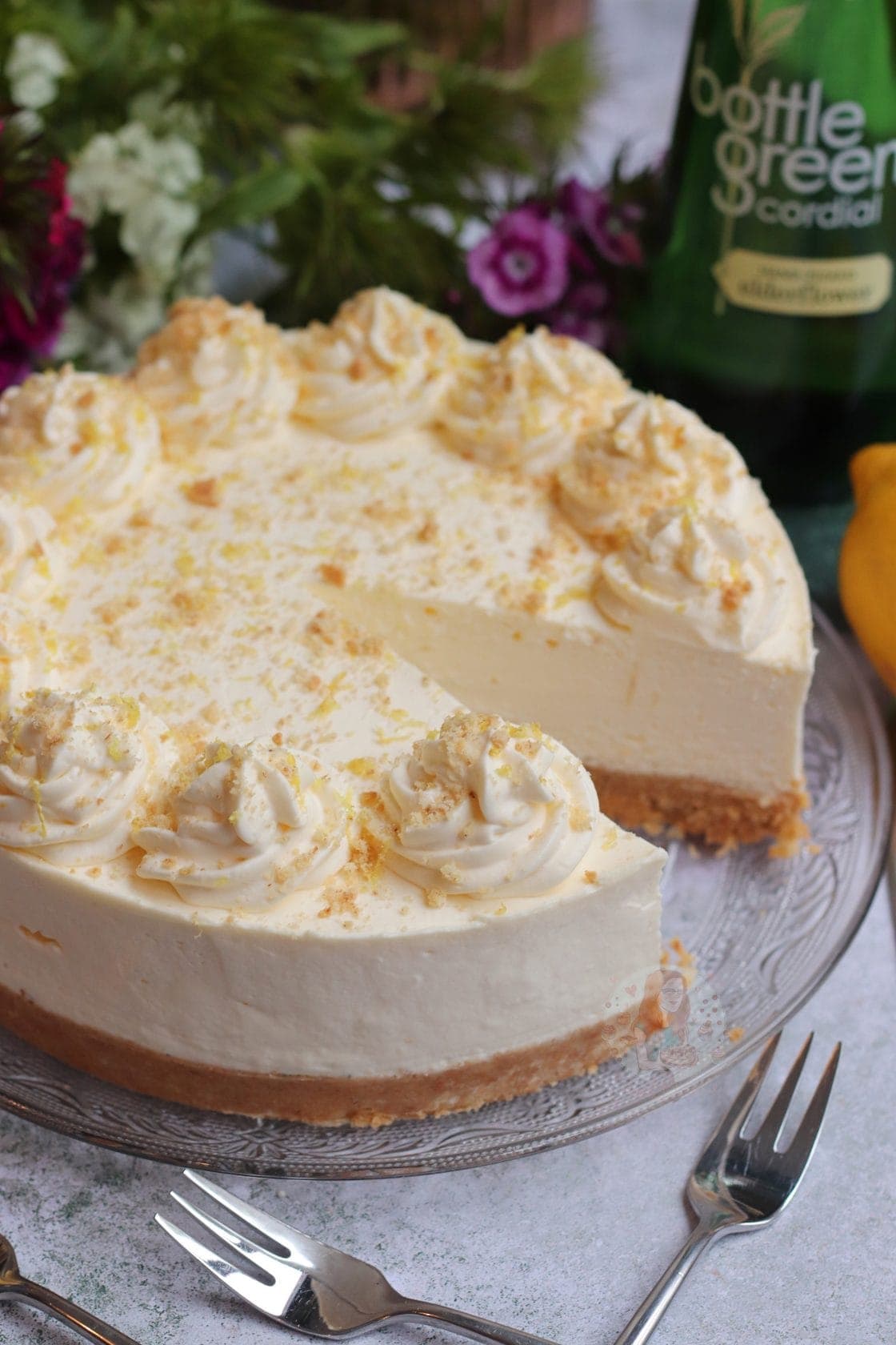 Lemon and Elderflower Cheesecake! - Jane's Patisserie