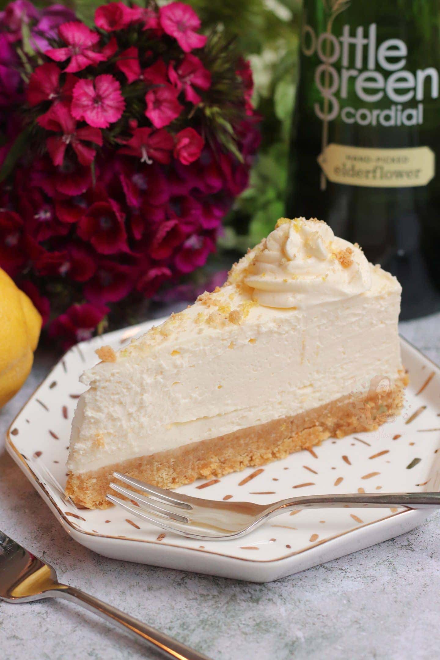 Lemon and Elderflower Cheesecake! - Jane's Patisserie