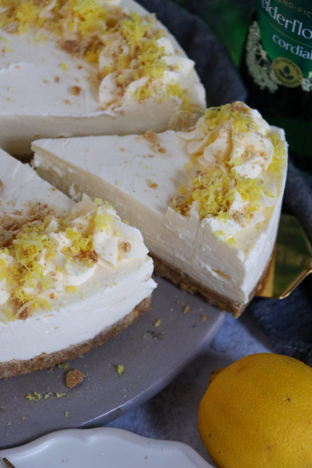 Lemon and Elderflower Cheesecake! - Jane's Patisserie