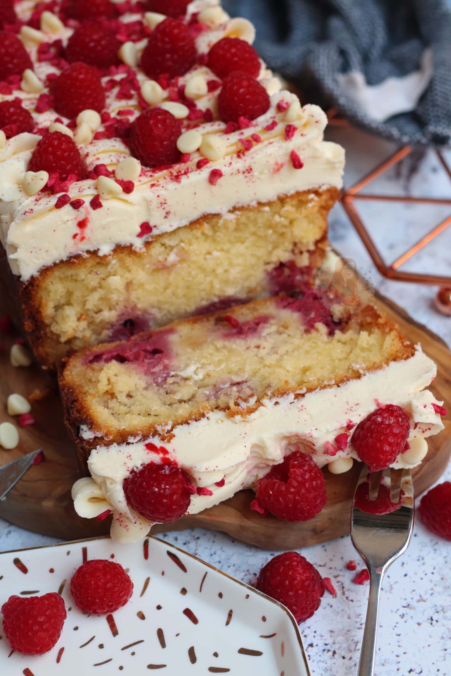 White Chocolate Raspberry Loaf Cake! - Jane's Patisserie