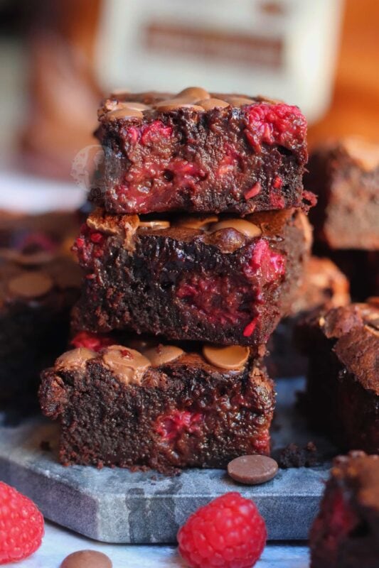 Raspberry Brownies! - Jane's Patisserie