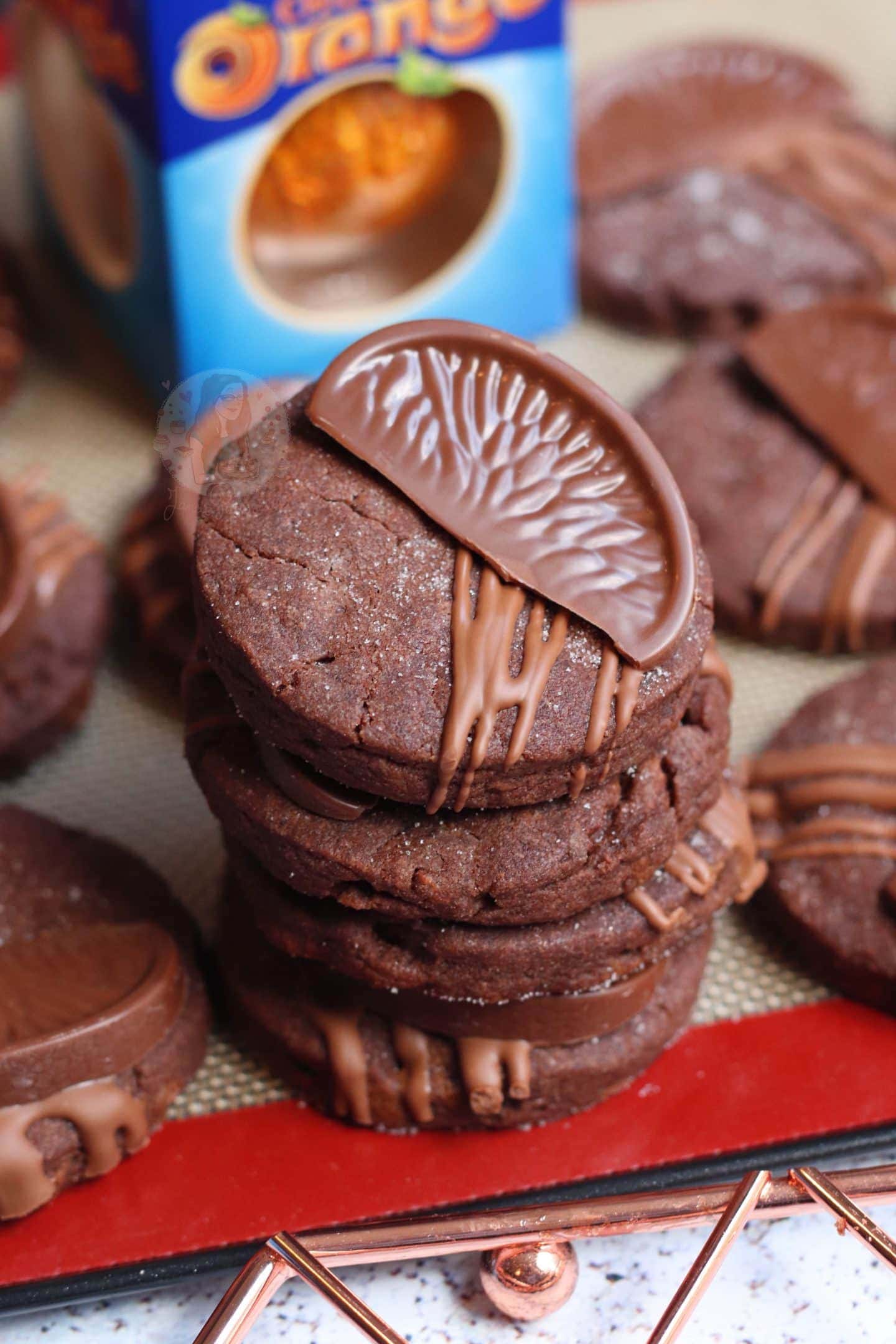 Chocolate Orange Shortbread Cookies - Jane's Patisserie