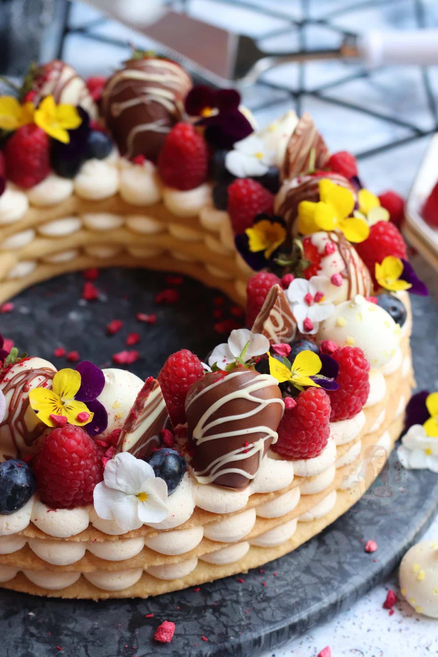 Letter Cookie Cake! - Jane's Patisserie