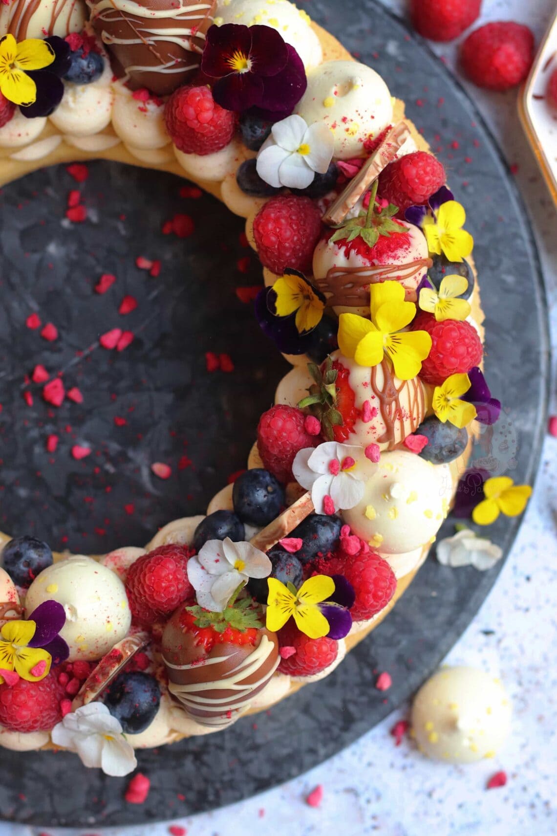 Letter Cookie Cake! - Jane's Patisserie