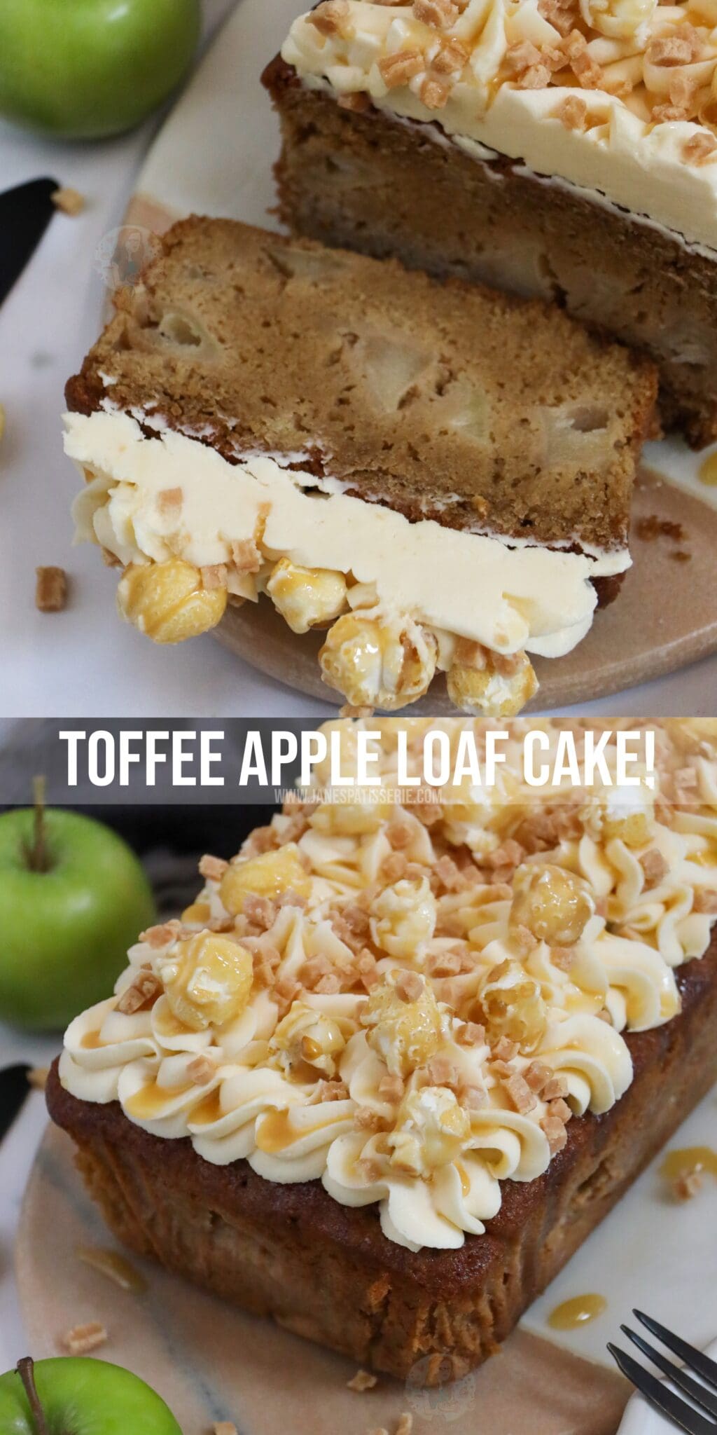 Toffee Apple Loaf Cake! - Jane's Patisserie