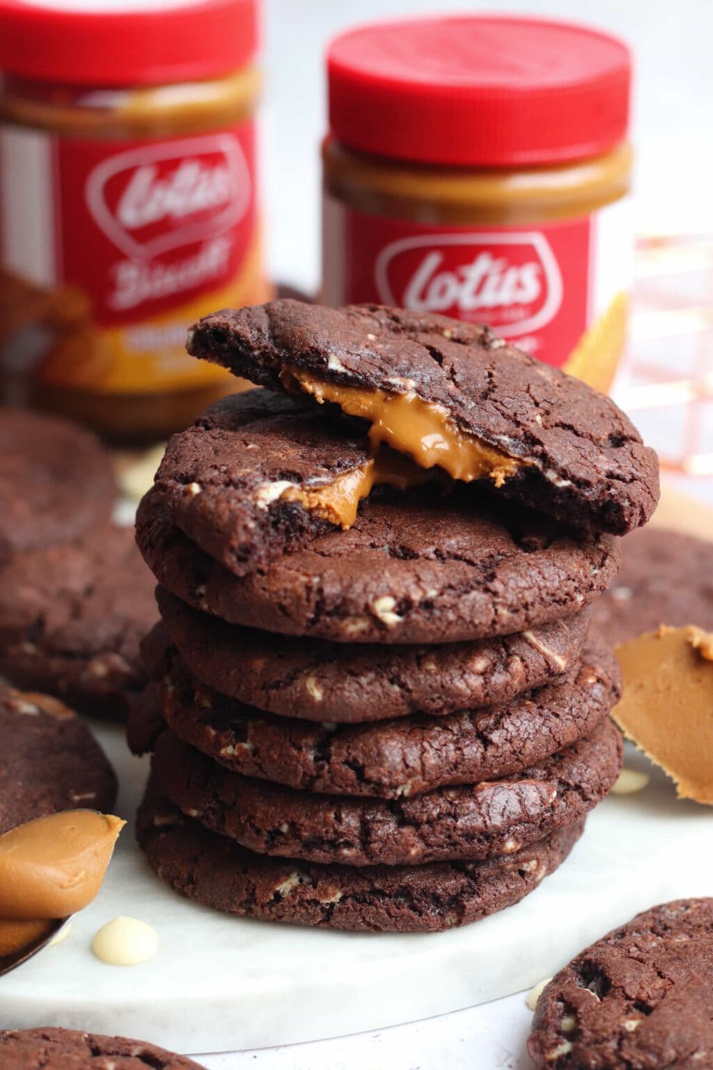 Biscoff Stuffed Cookies! - Jane's Patisserie