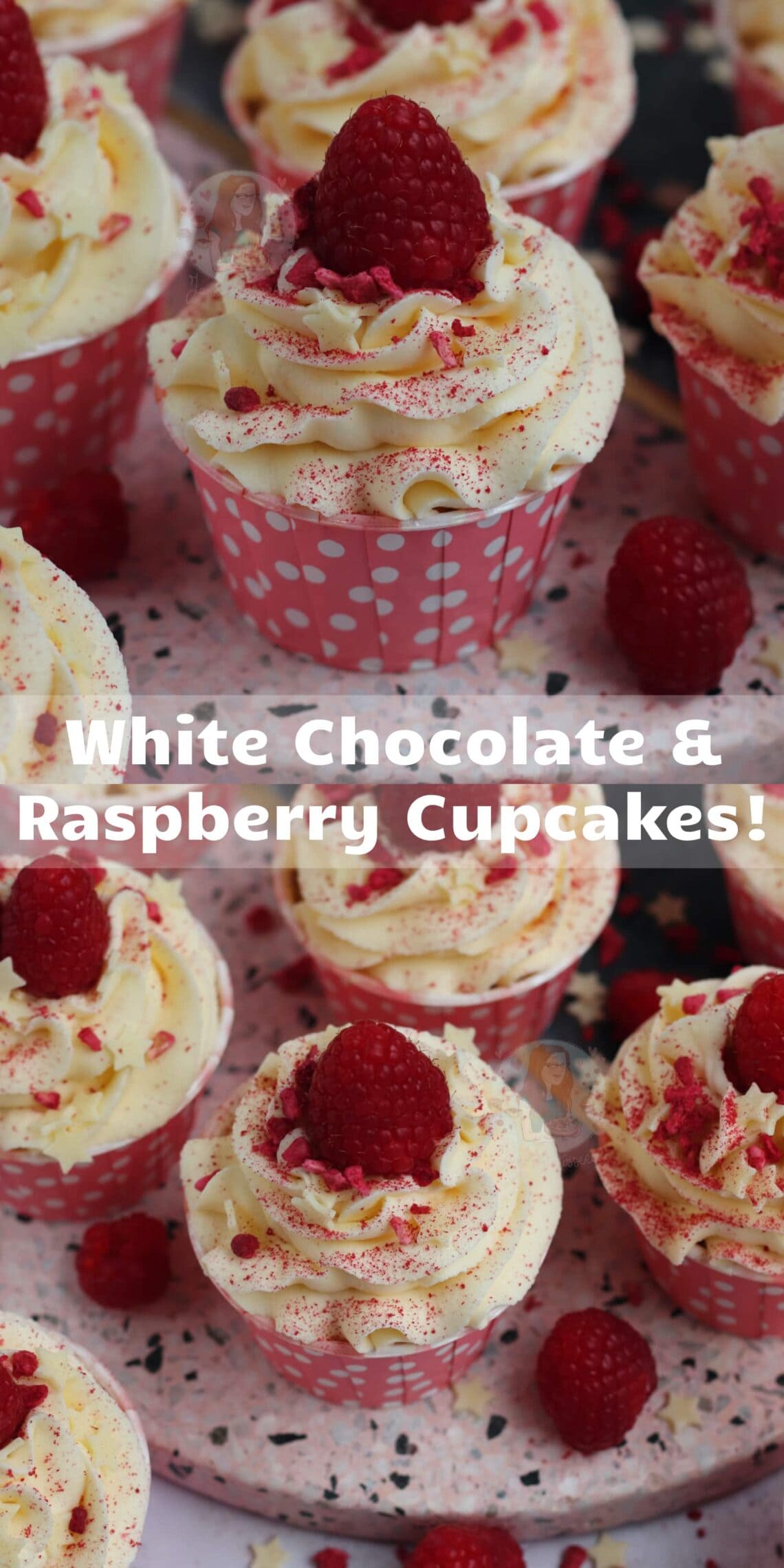 White Chocolate Raspberry Cupcakes - Jane's Patisserie