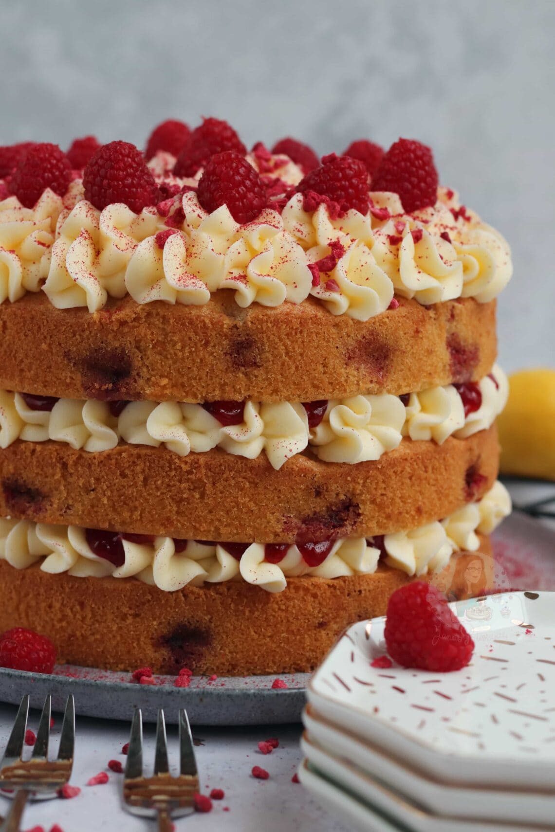 Lemon and Raspberry Cake! - Jane's Patisserie