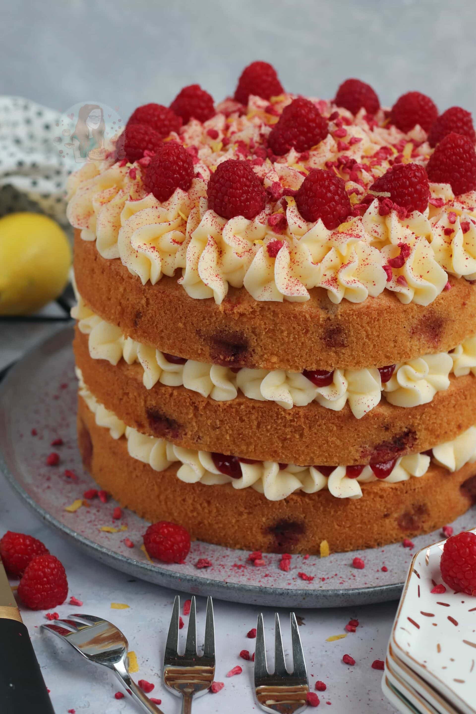 Lemon and Raspberry Cake! - Jane's Patisserie