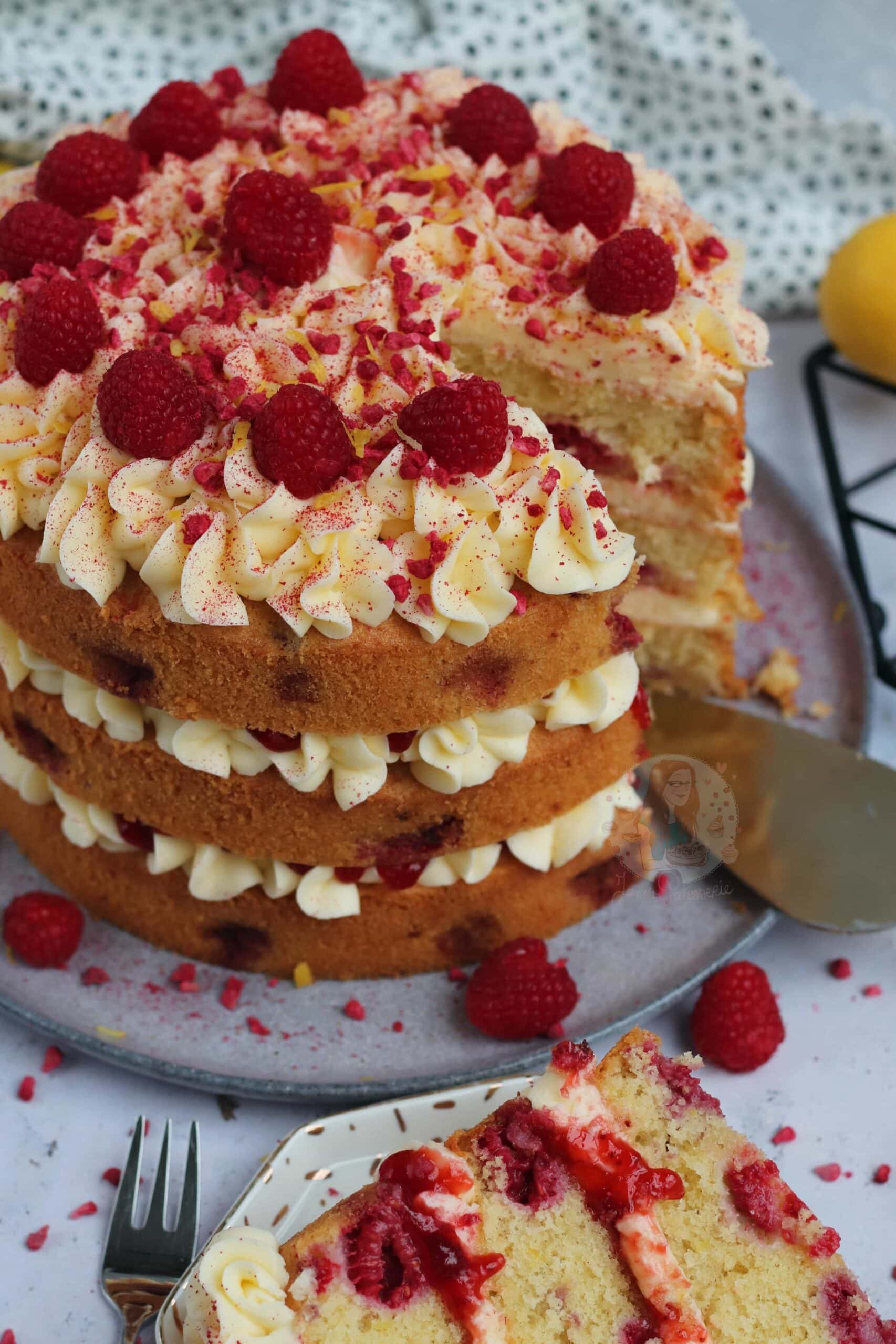 Lemon and Raspberry Cake! - Jane's Patisserie