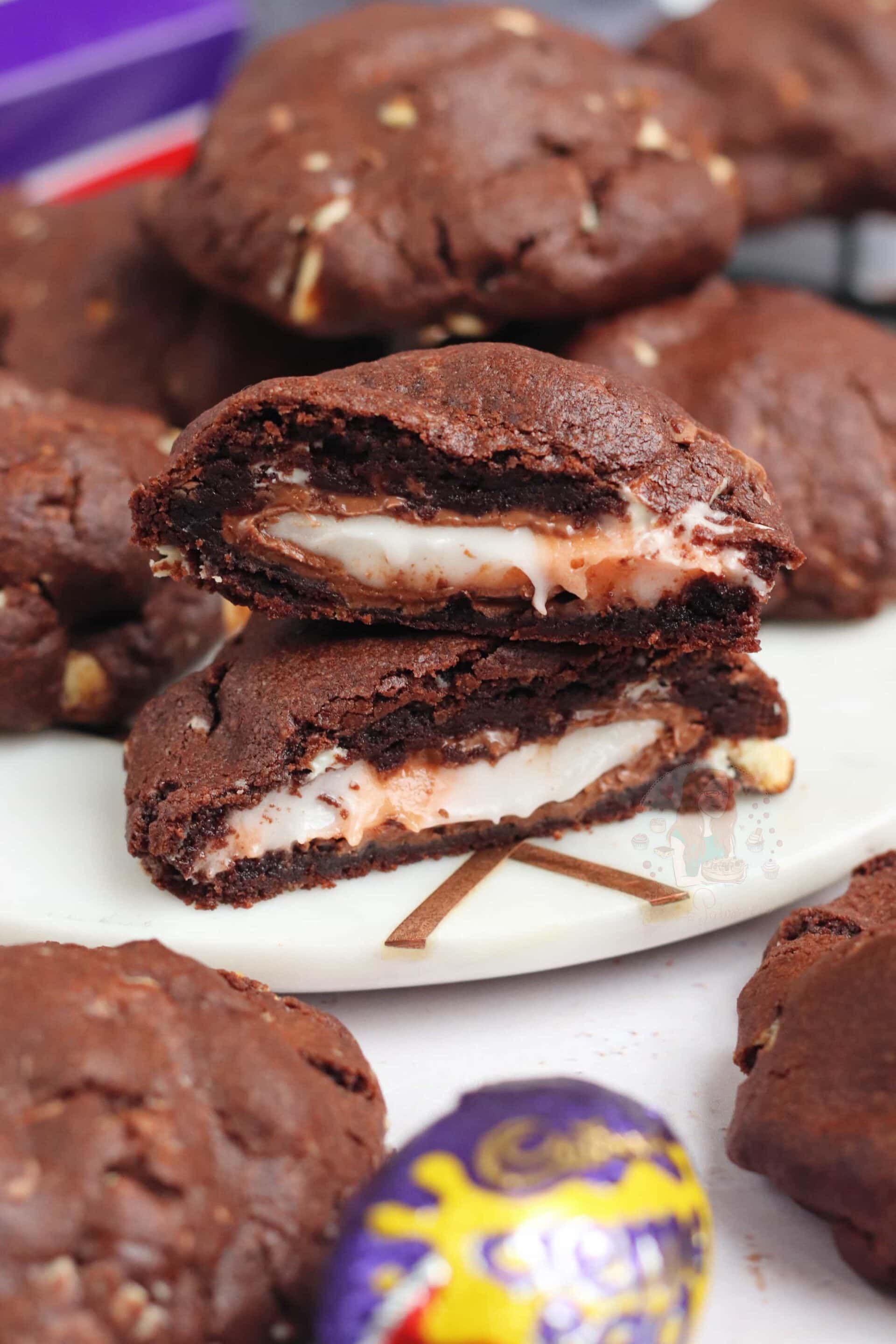 Creme Egg Stuffed Cookies! - Jane's Patisserie