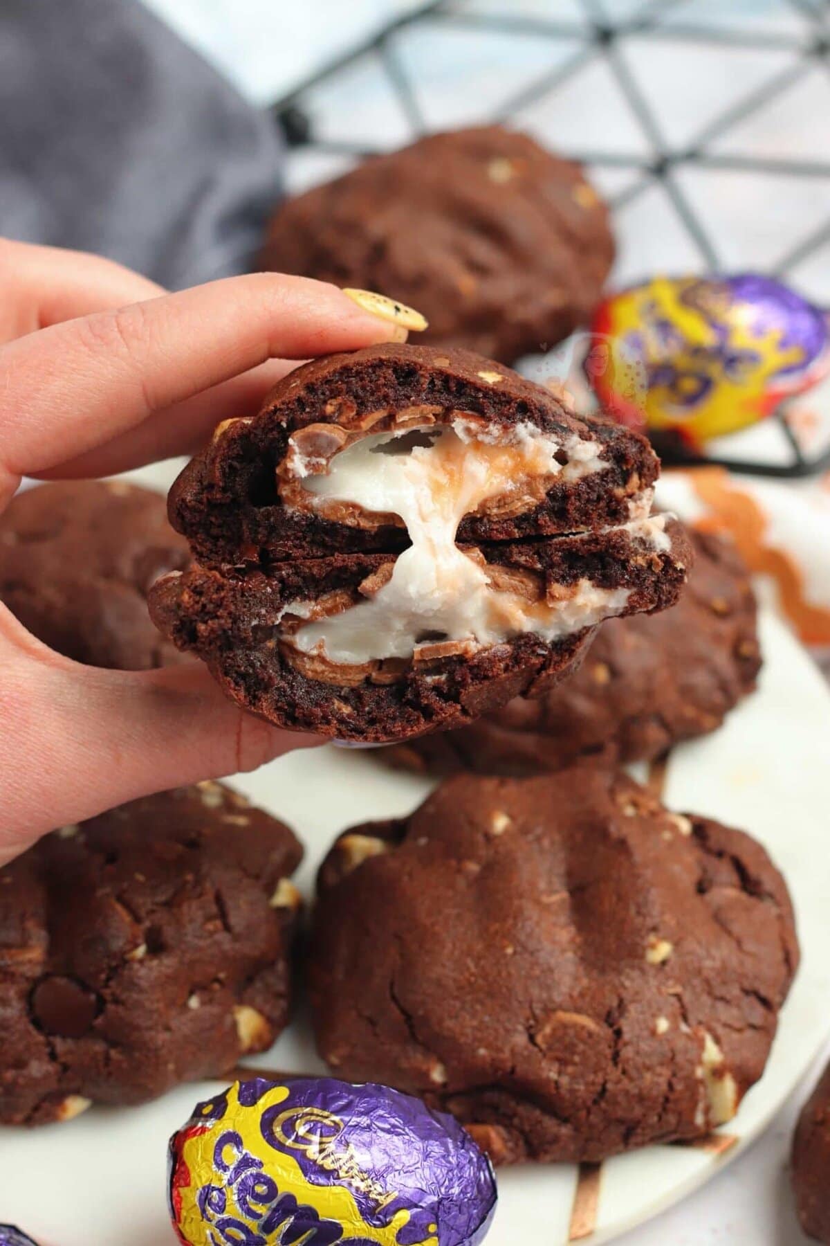 Creme Egg Stuffed Cookies! - Jane's Patisserie