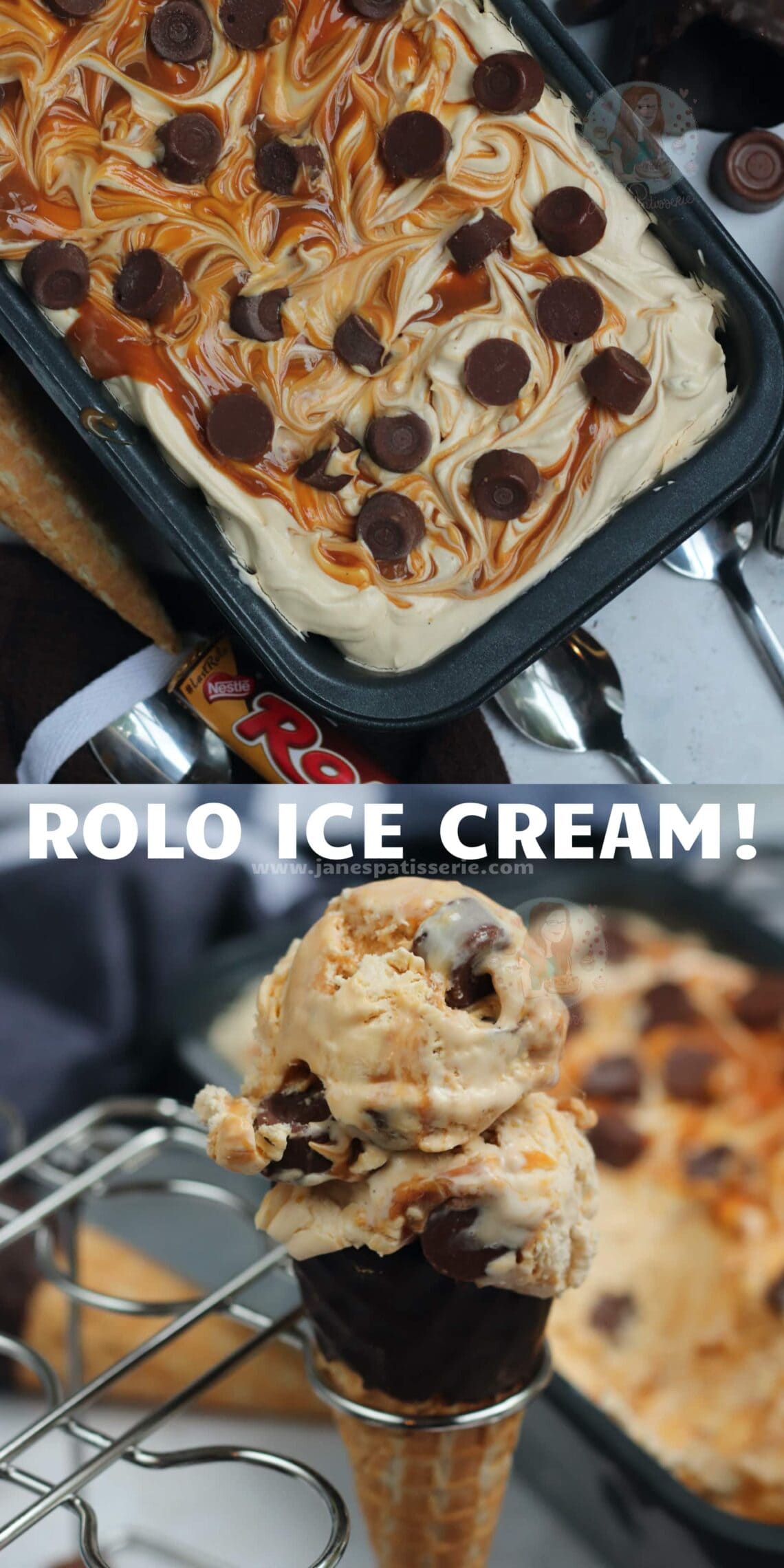 Rolo Ice Cream! - Jane's Patisserie