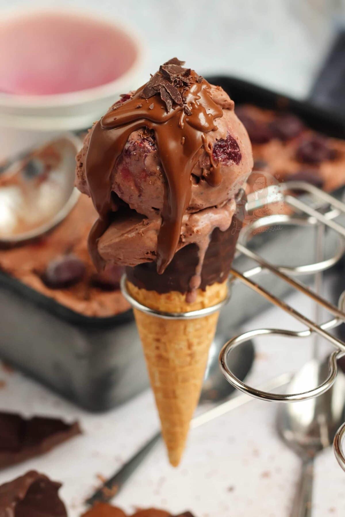 No-Churn Black Forest Ice Cream! - Jane's Patisserie