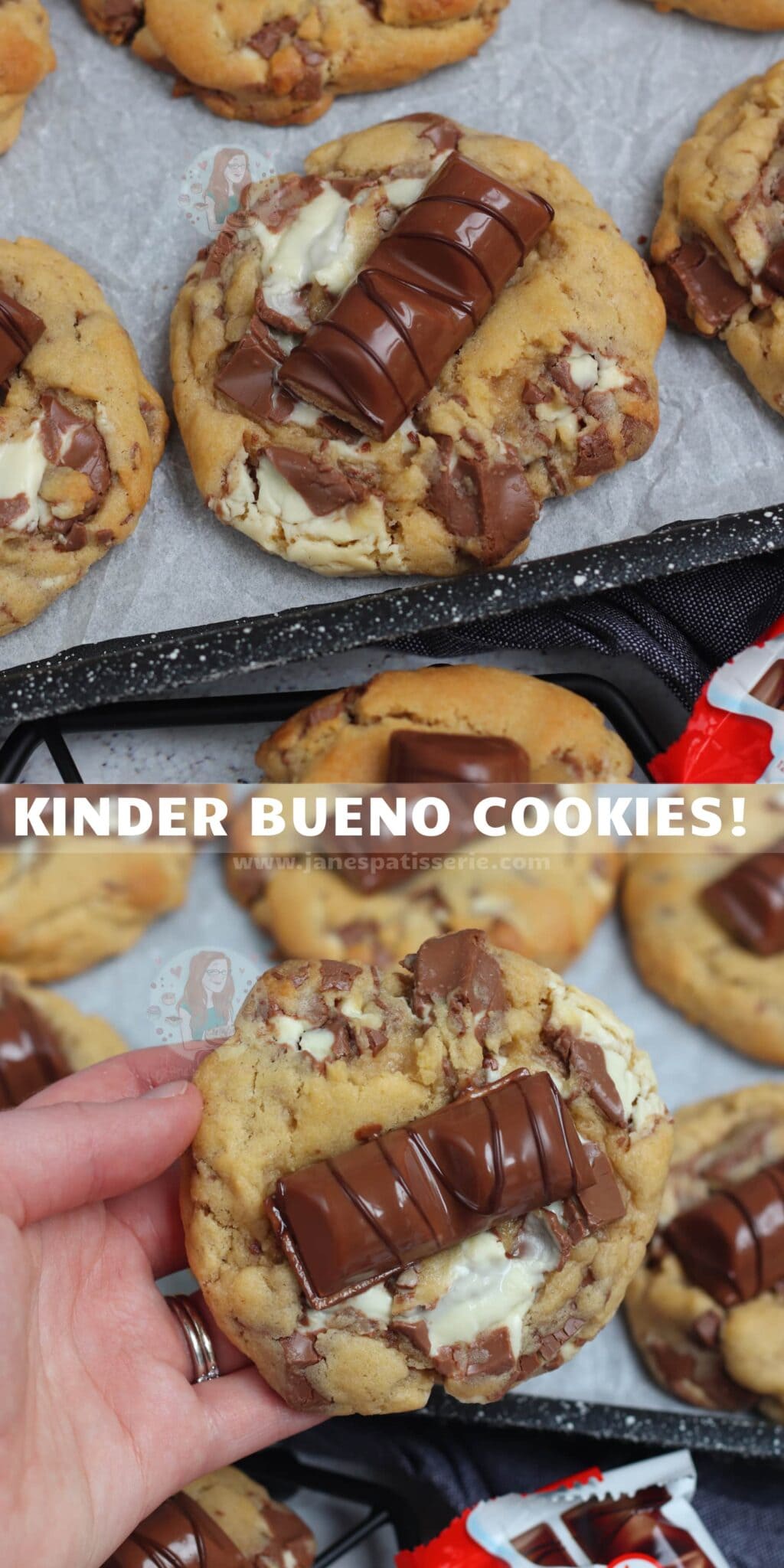 Kinder Bueno Cookies! - Jane's Patisserie