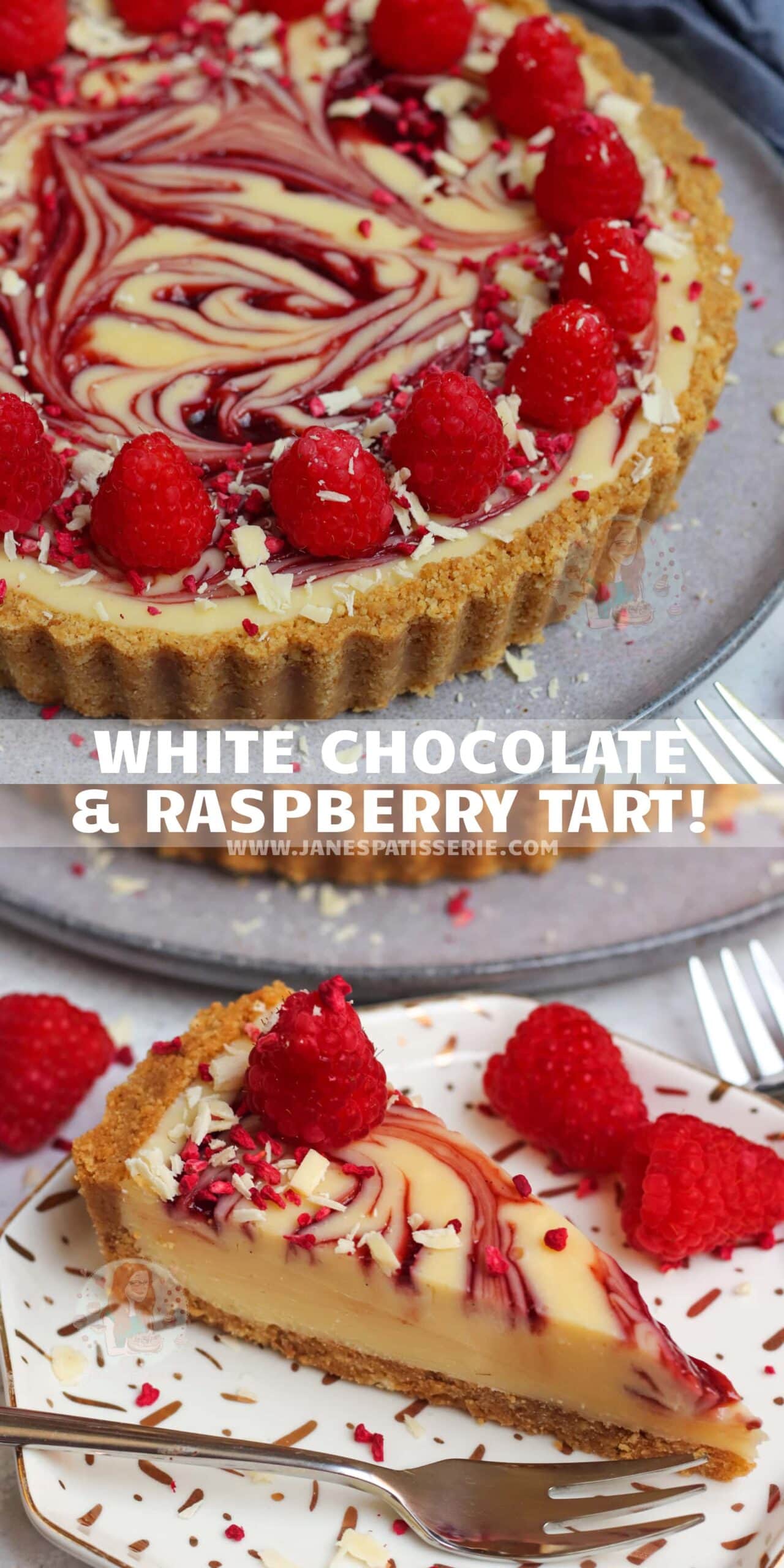 White Chocolate Raspberry Tart! - Jane's Patisserie
