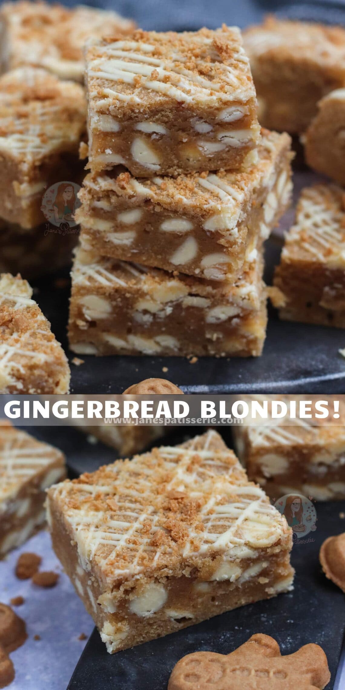 Gingerbread Blondies! - Jane's Patisserie