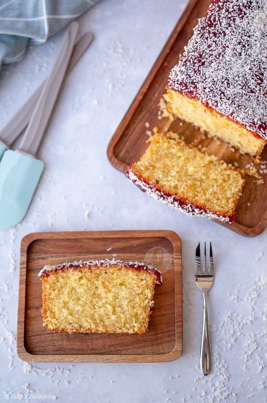 Jammy Coconut Loaf Cake! - Jane's Patisserie