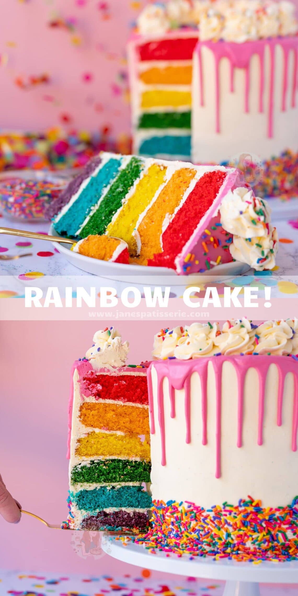 Rainbow Cake! - Jane's Patisserie