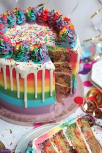 Rainbow Explosion Cake! - Jane's Patisserie