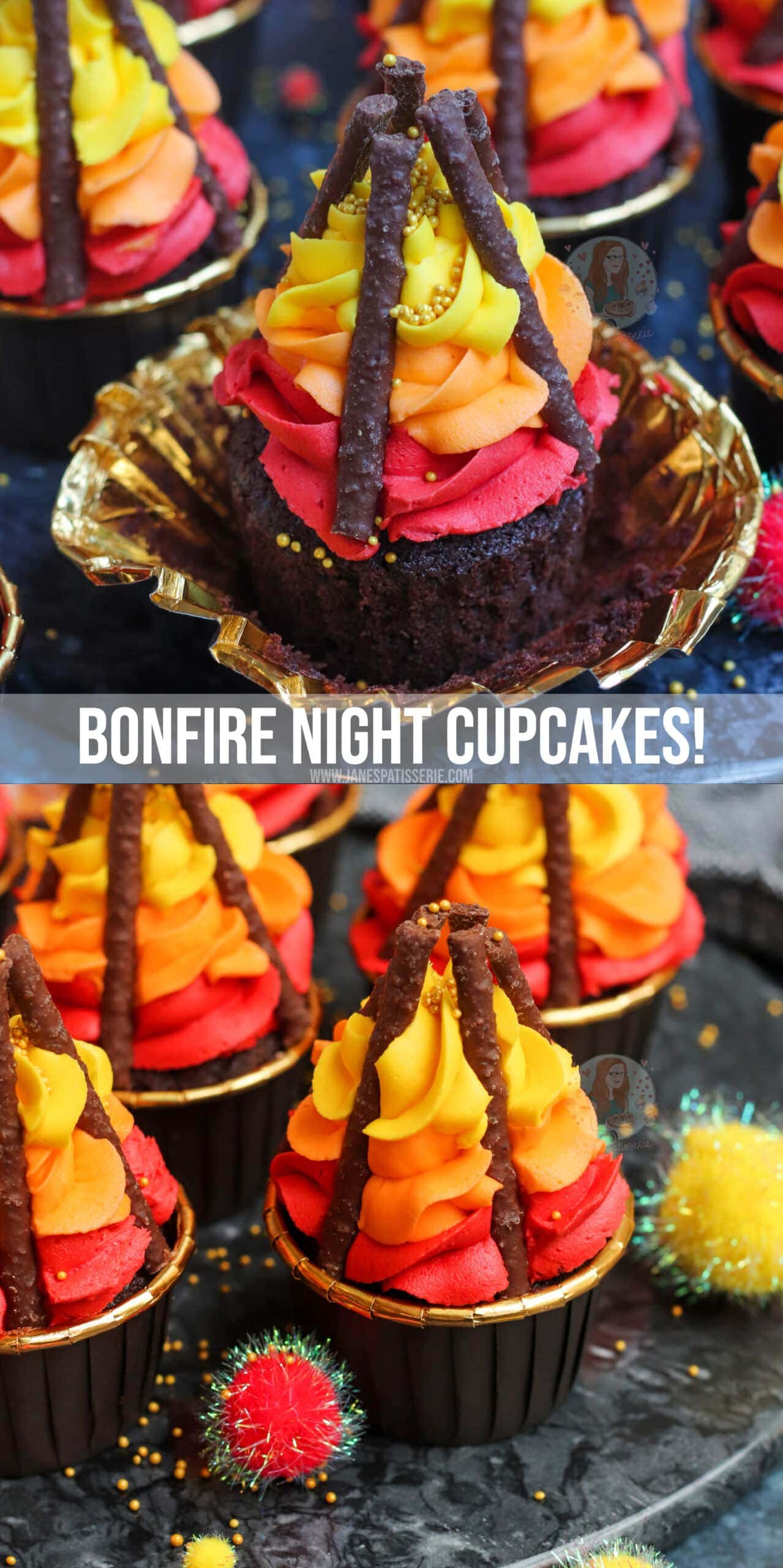 Bonfire Cupcakes! - Jane's Patisserie