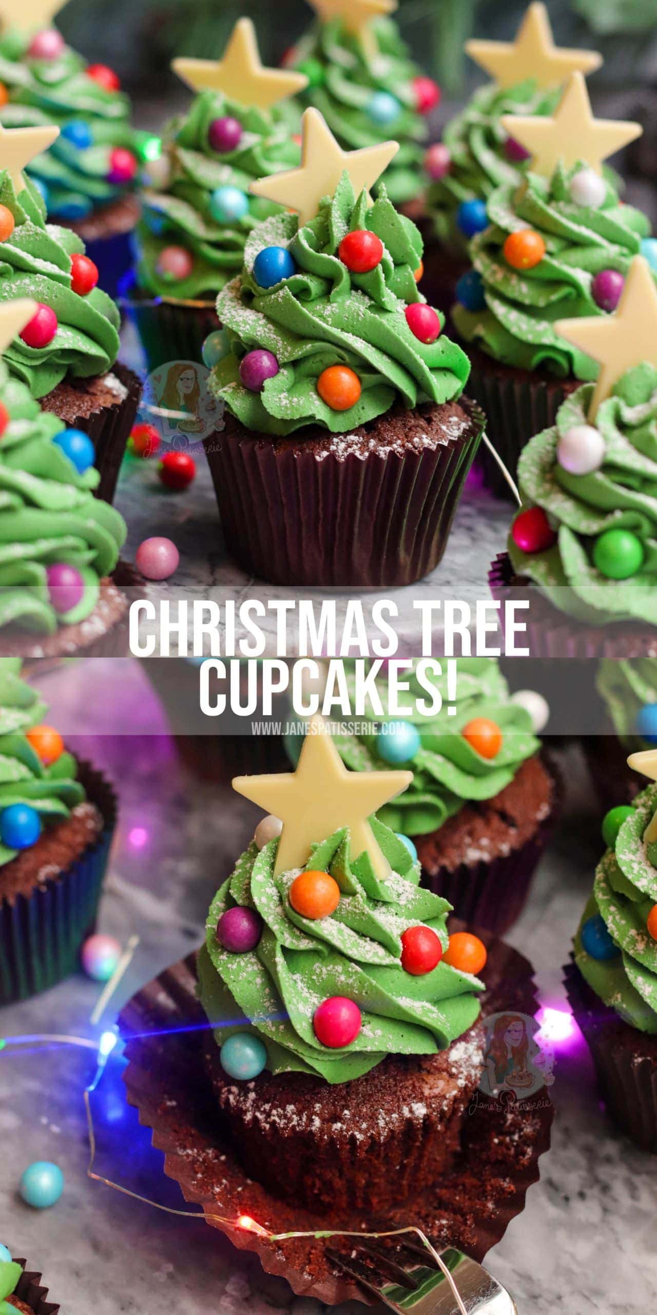 Christmas Tree Cupcakes! - Jane's Patisserie