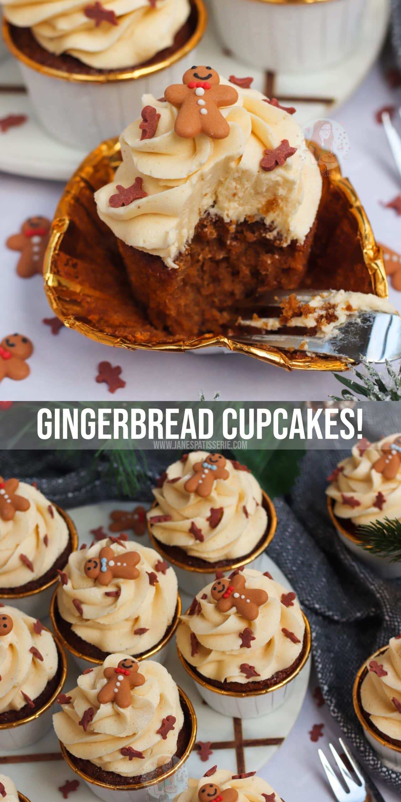 Gingerbread Cupcakes! - Jane's Patisserie
