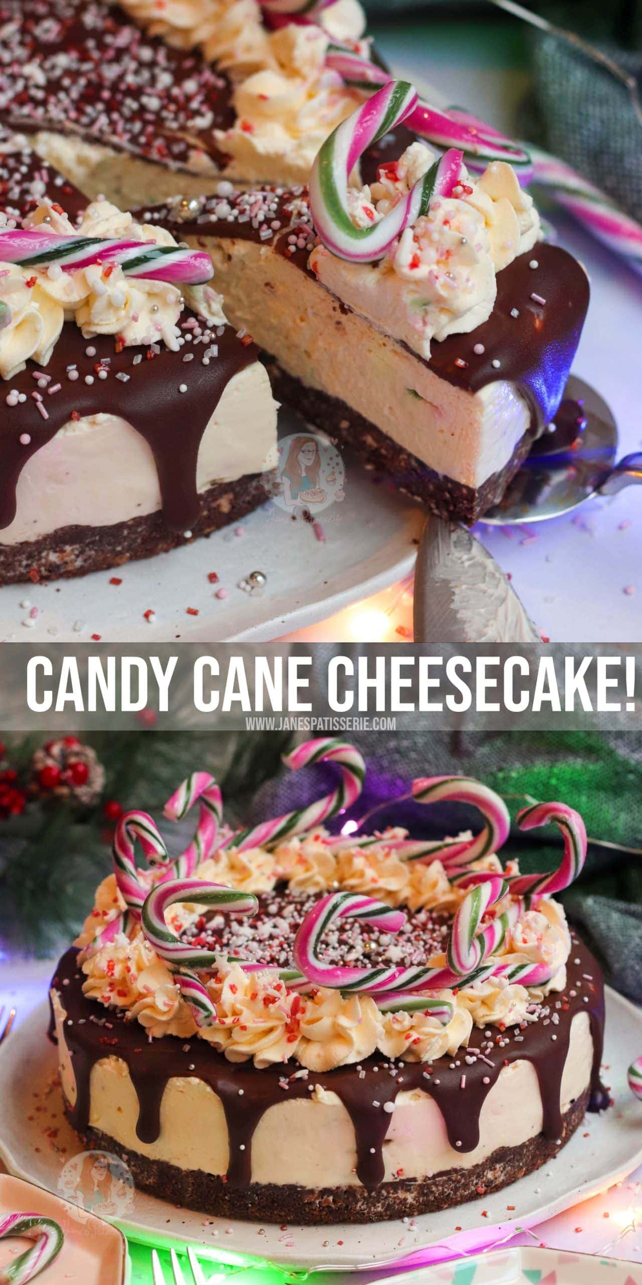 Candy Cane Cheesecake! - Jane's Patisserie