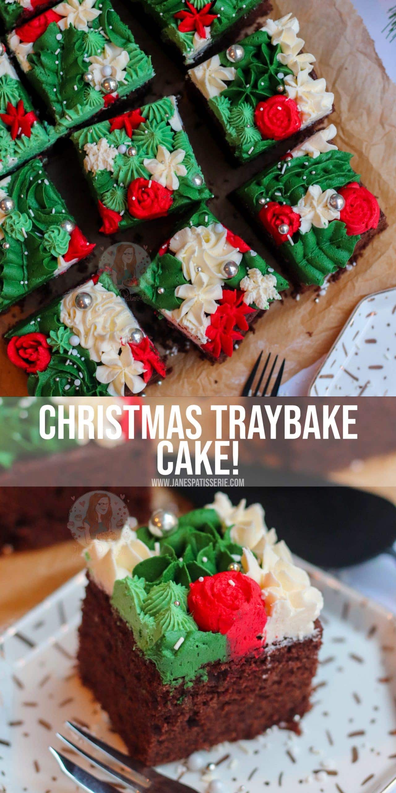 Christmas Traybake Cake! - Jane's Patisserie