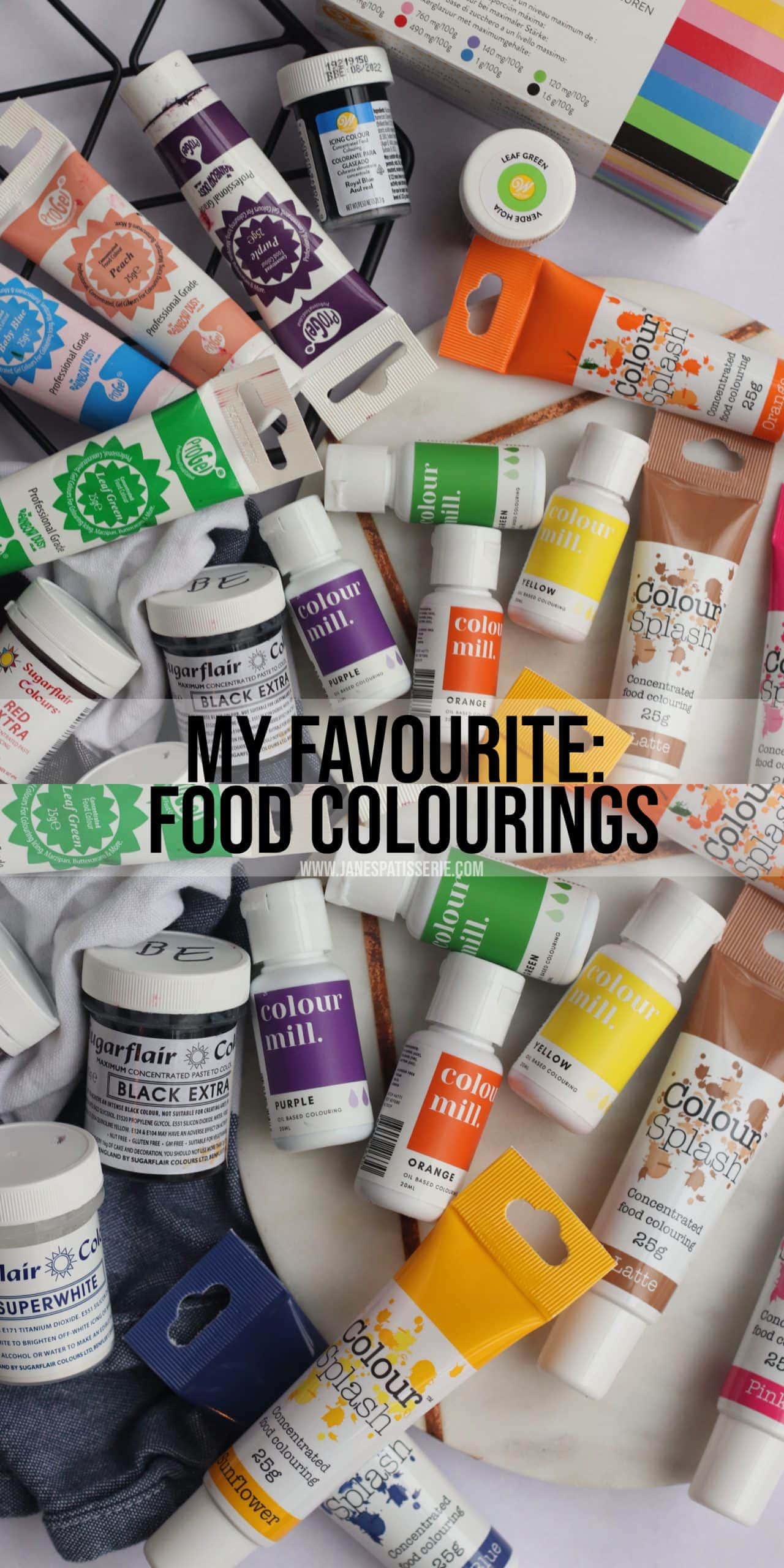 My favourite... Food Colourings! - Jane's Patisserie