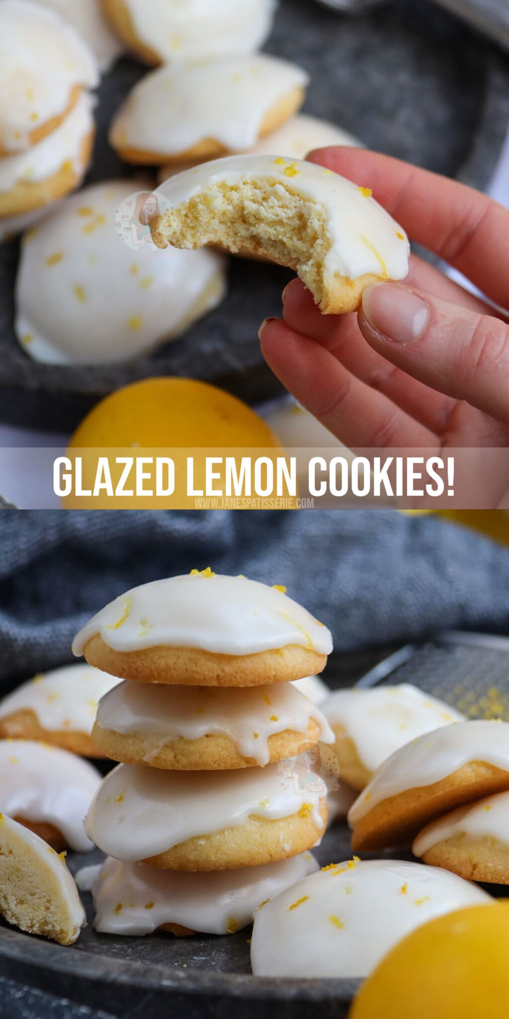 Glazed Lemon Cookies! - Jane's Patisserie