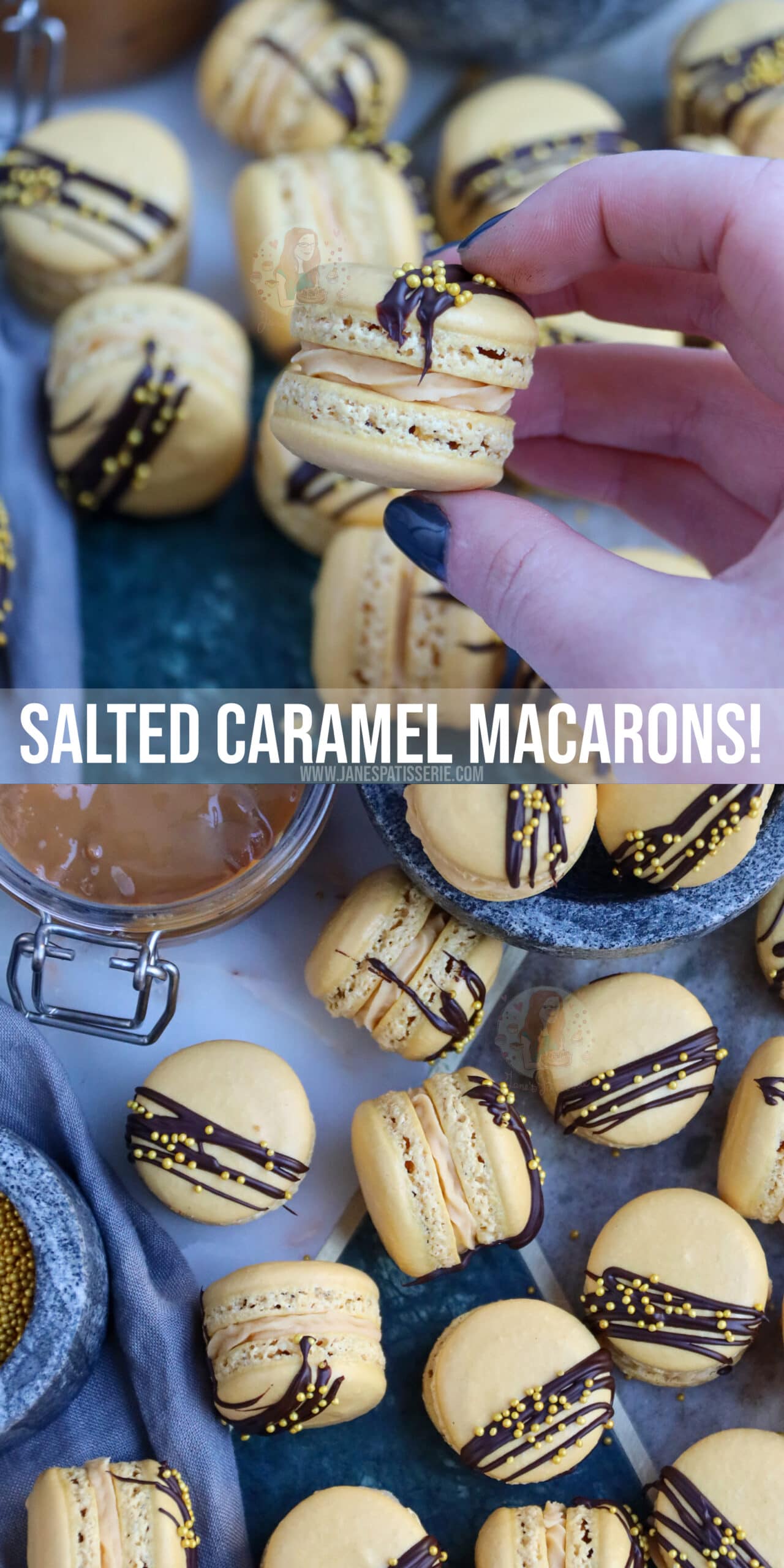 Salted Caramel Macarons! - Jane's Patisserie
