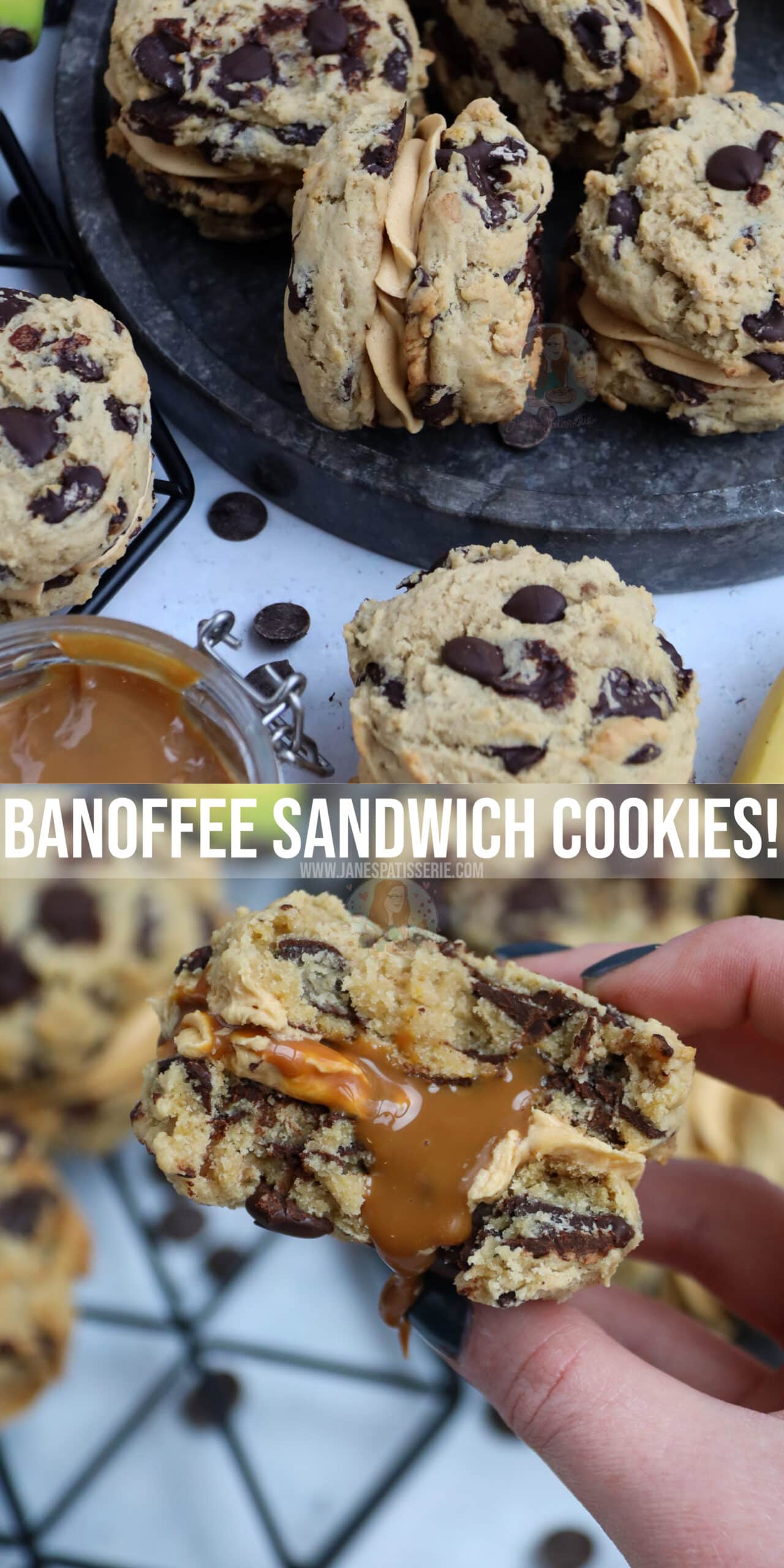 Banoffee Sandwich Cookies! - Jane's Patisserie