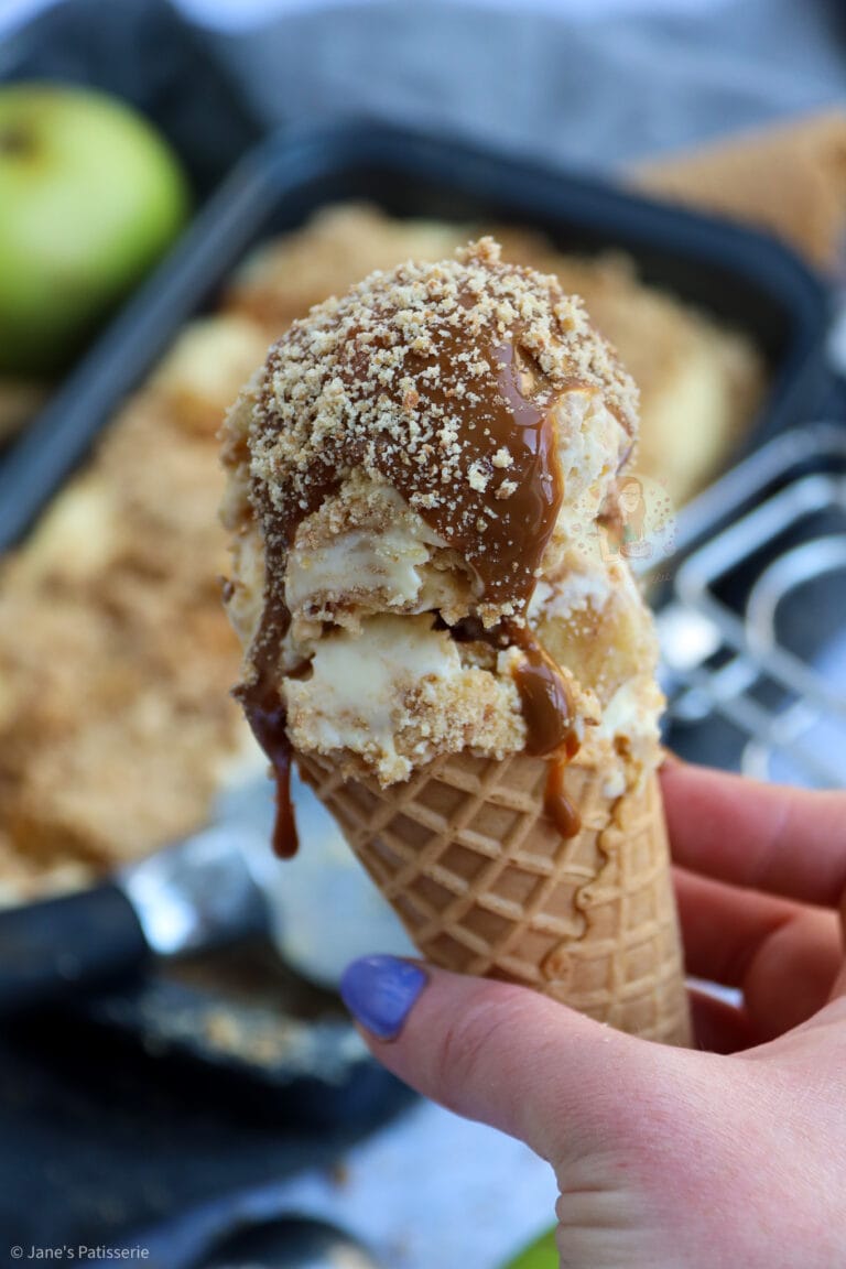 Apple Crumble Ice Cream! - Jane's Patisserie