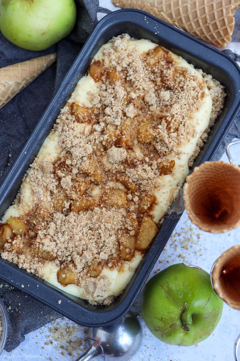 Apple Crumble Ice Cream! - Jane's Patisserie