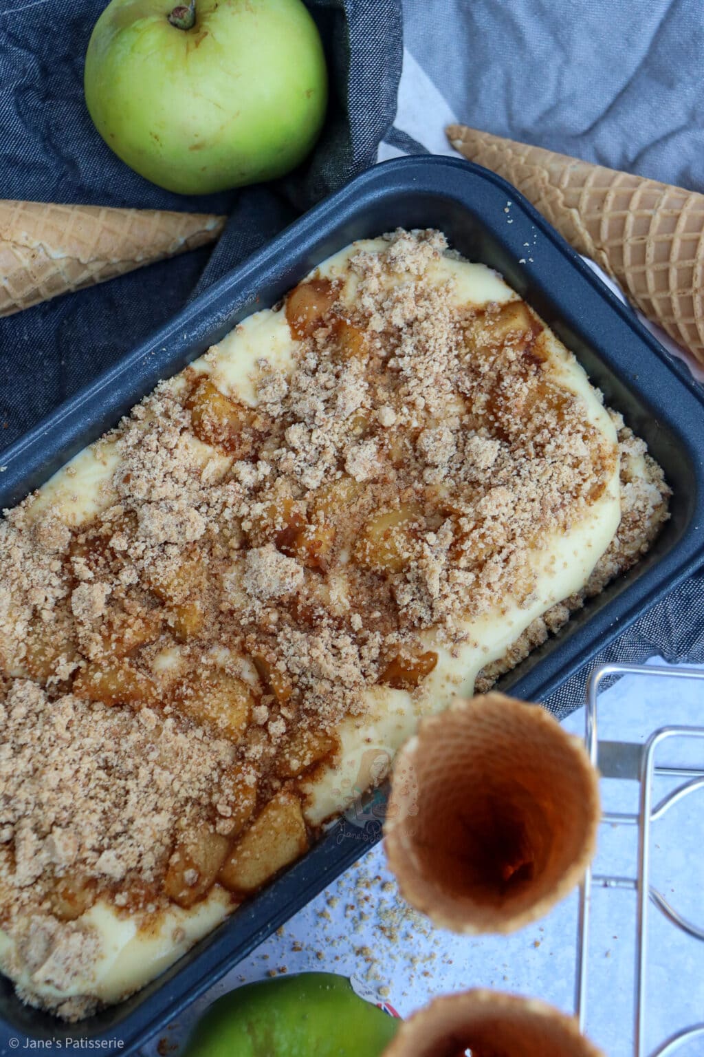 Apple Crumble Ice Cream! - Jane's Patisserie