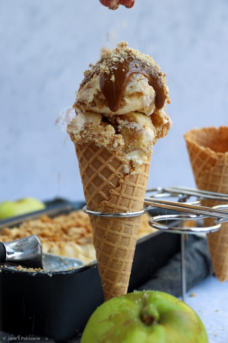 Apple Crumble Ice Cream! - Jane's Patisserie