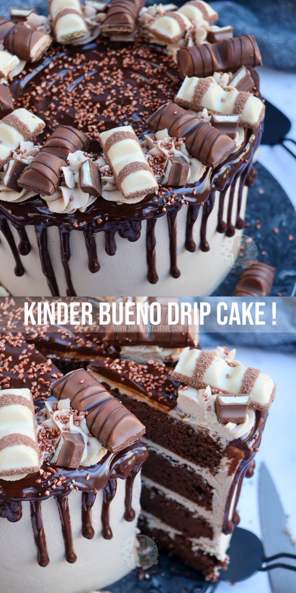 Kinder Bueno Drip Cake! - Jane's Patisserie