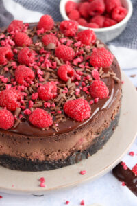 Raspberry Chocolate Cheesecake! - Jane's Patisserie