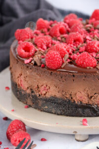 Raspberry Chocolate Cheesecake! - Jane's Patisserie