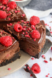 Raspberry Chocolate Cheesecake! - Jane's Patisserie