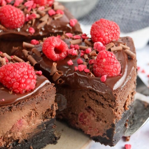 Raspberry Chocolate Cheesecake! - Jane's Patisserie