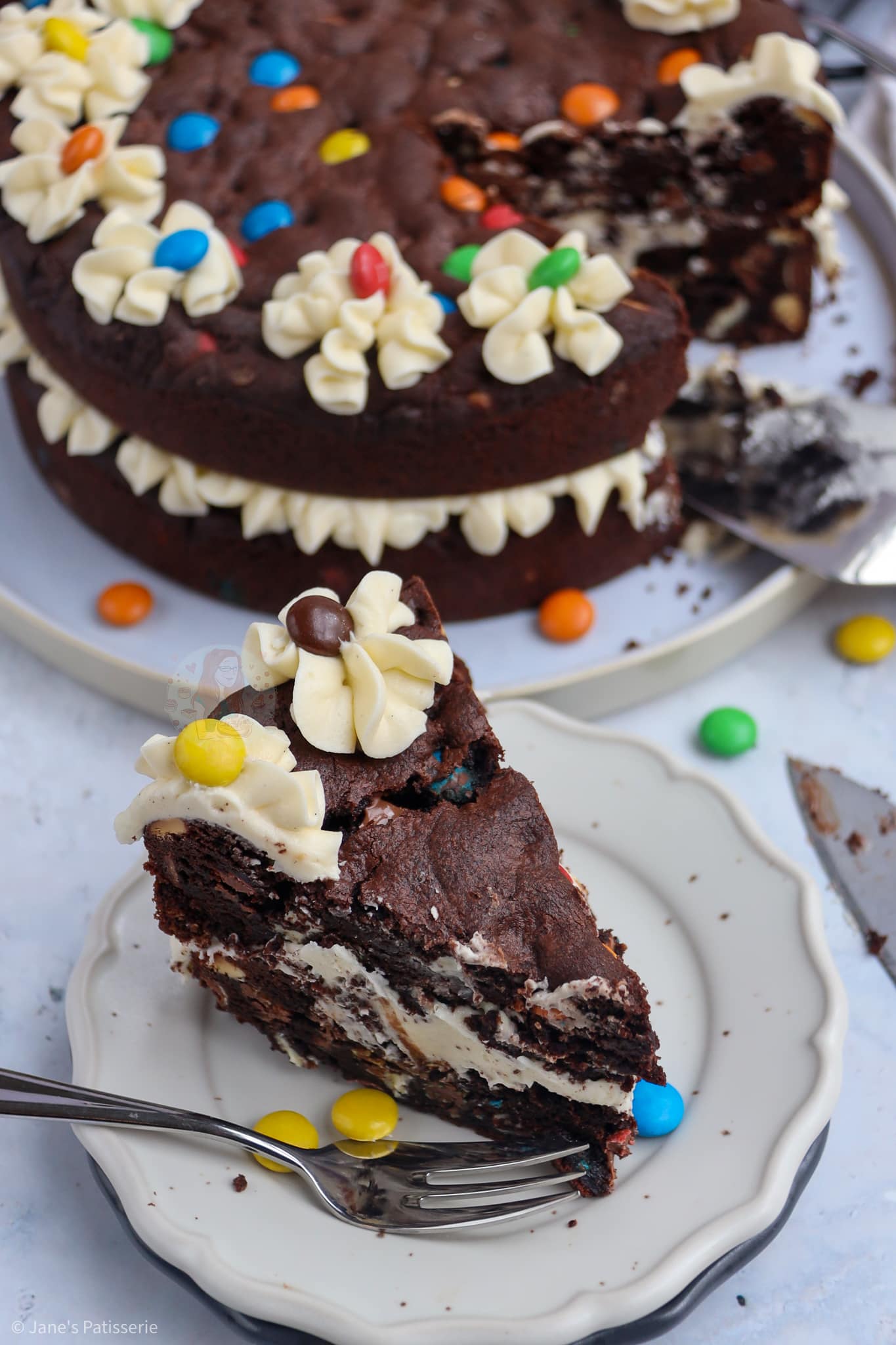 M&M Cookie Cake! - Jane's Patisserie