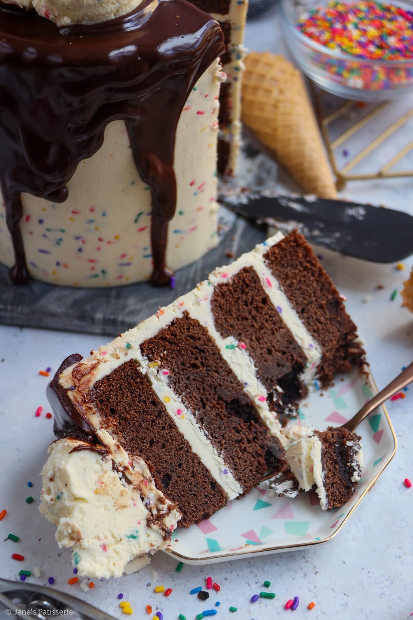 Melted Ice Cream Cake! - Jane's Patisserie