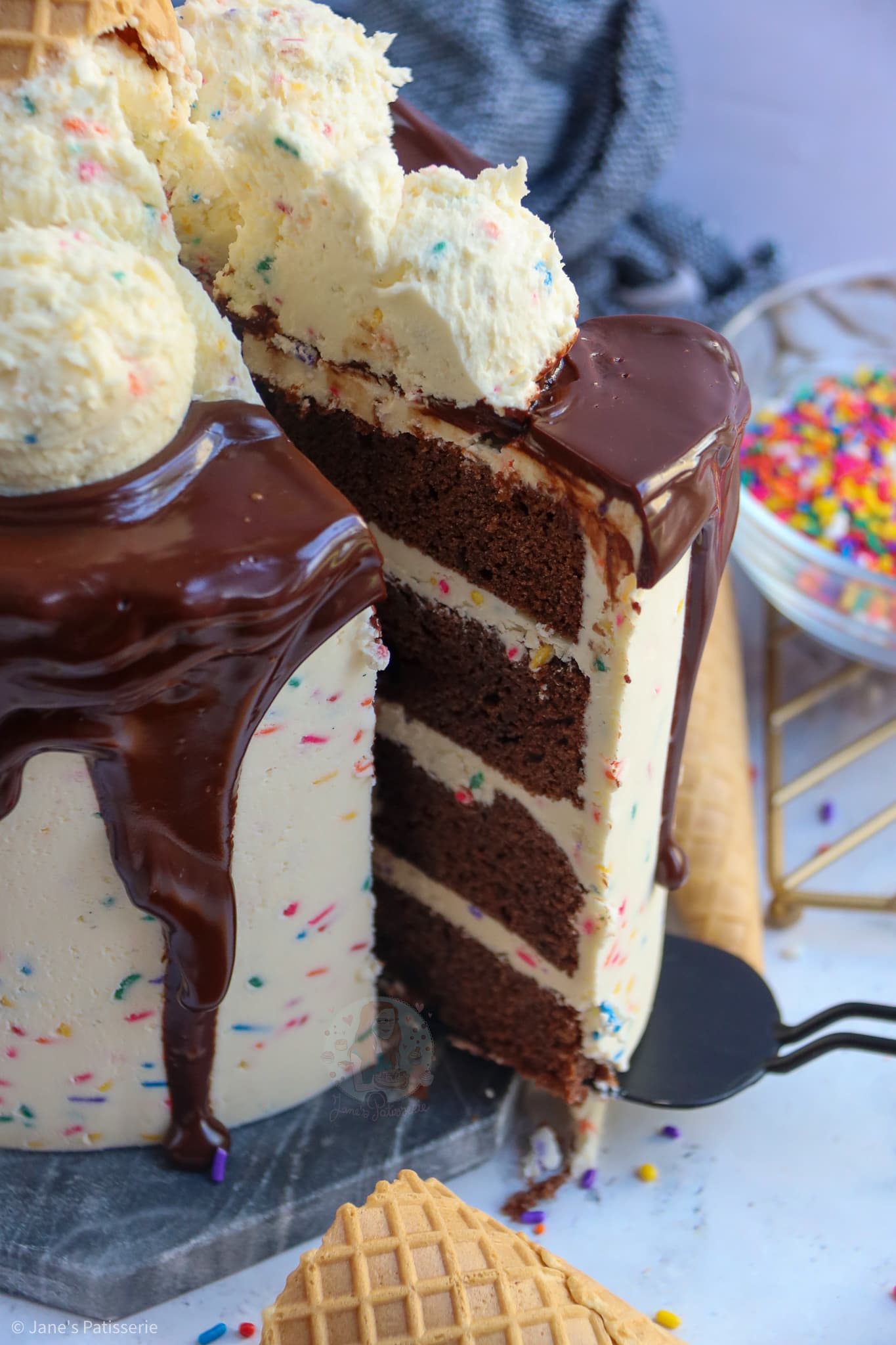Melted Ice Cream Cake! - Jane's Patisserie