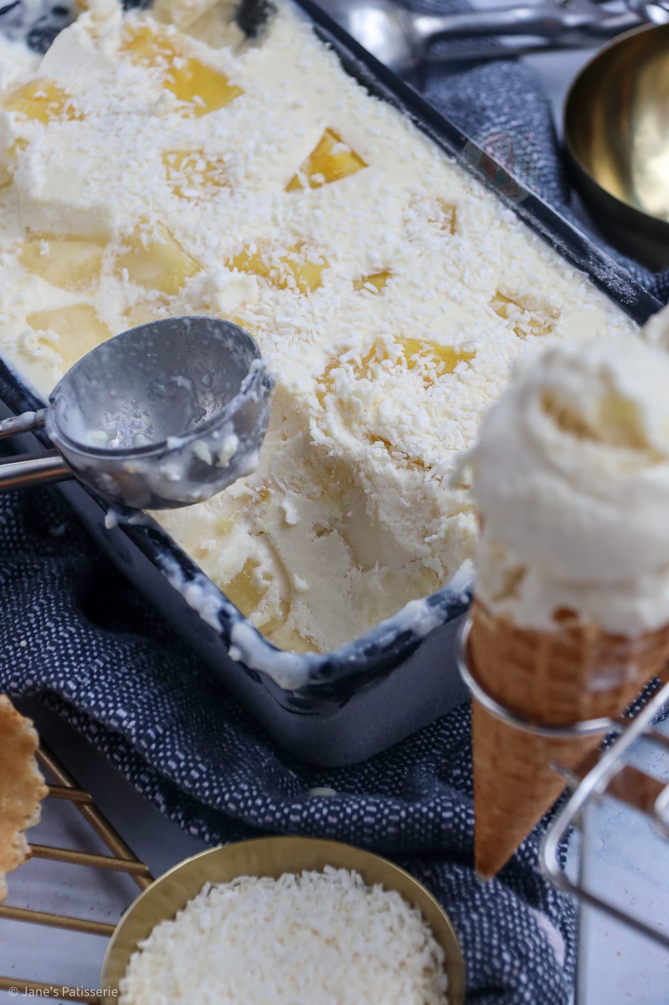Pina Colada Ice Cream! - Jane's Patisserie