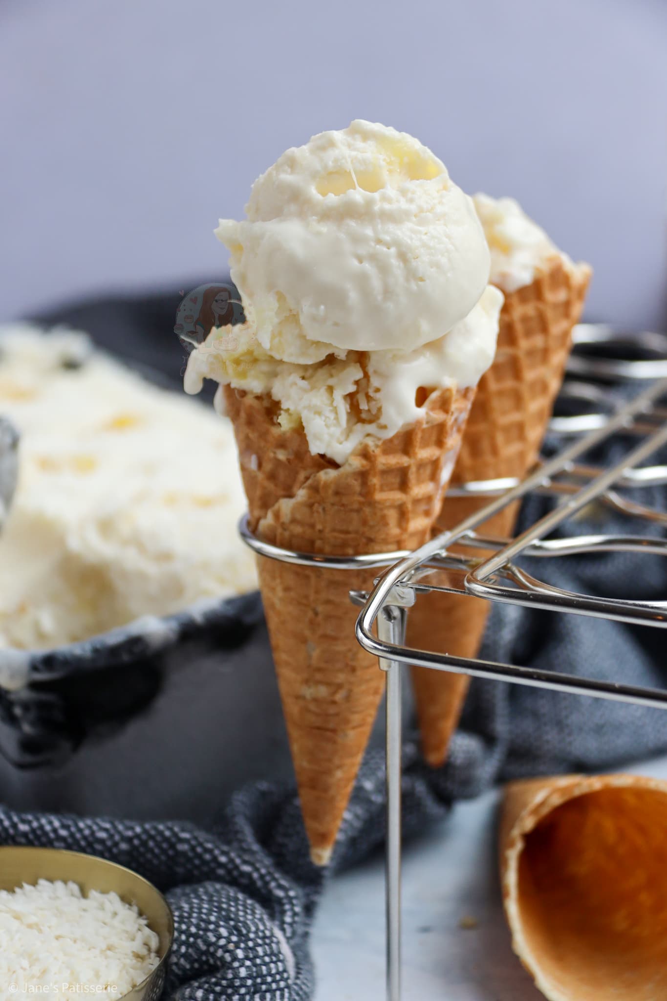 Pina Colada Ice Cream! - Jane's Patisserie