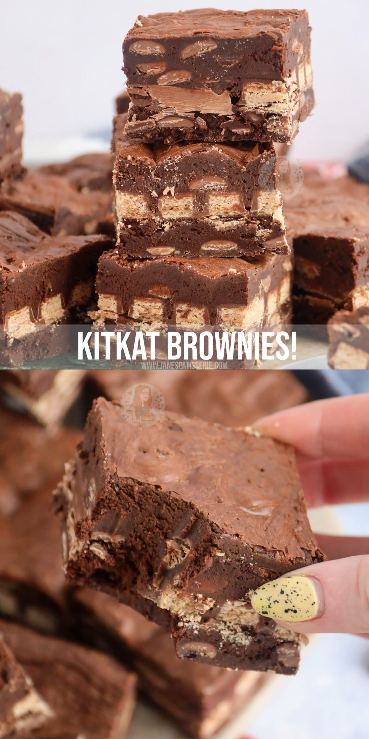 KitKat Brownies! - Jane's Patisserie