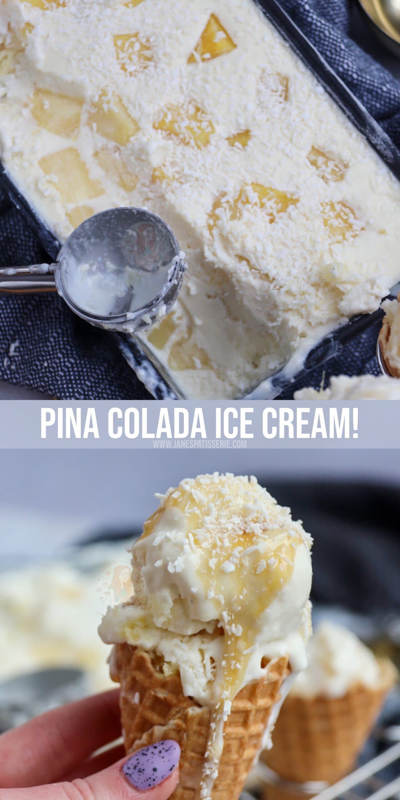 Pina Colada Ice Cream! - Jane's Patisserie