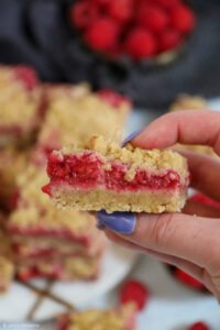 Raspberry Crumble Bars! - Jane's Patisserie